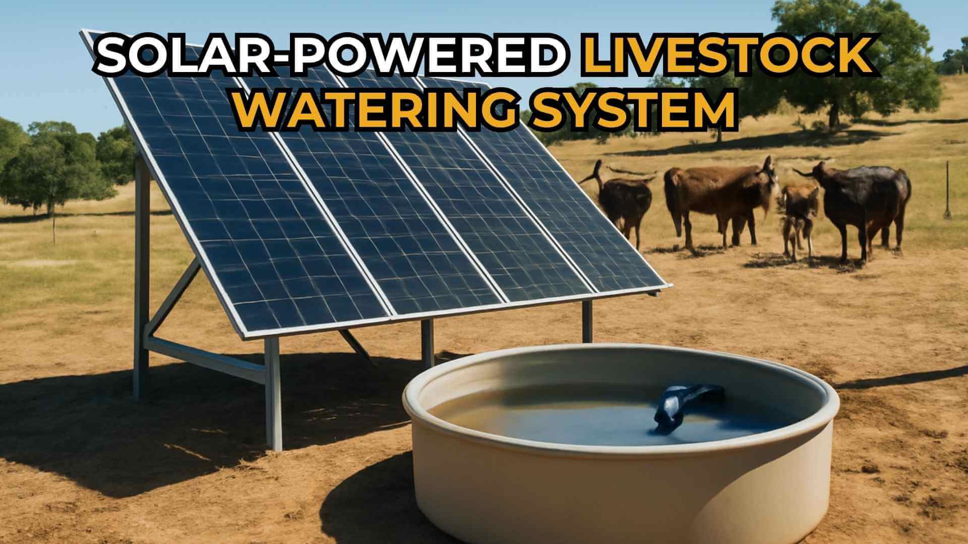 Solar-Powered Livestock Watering Systems in California - Gecko